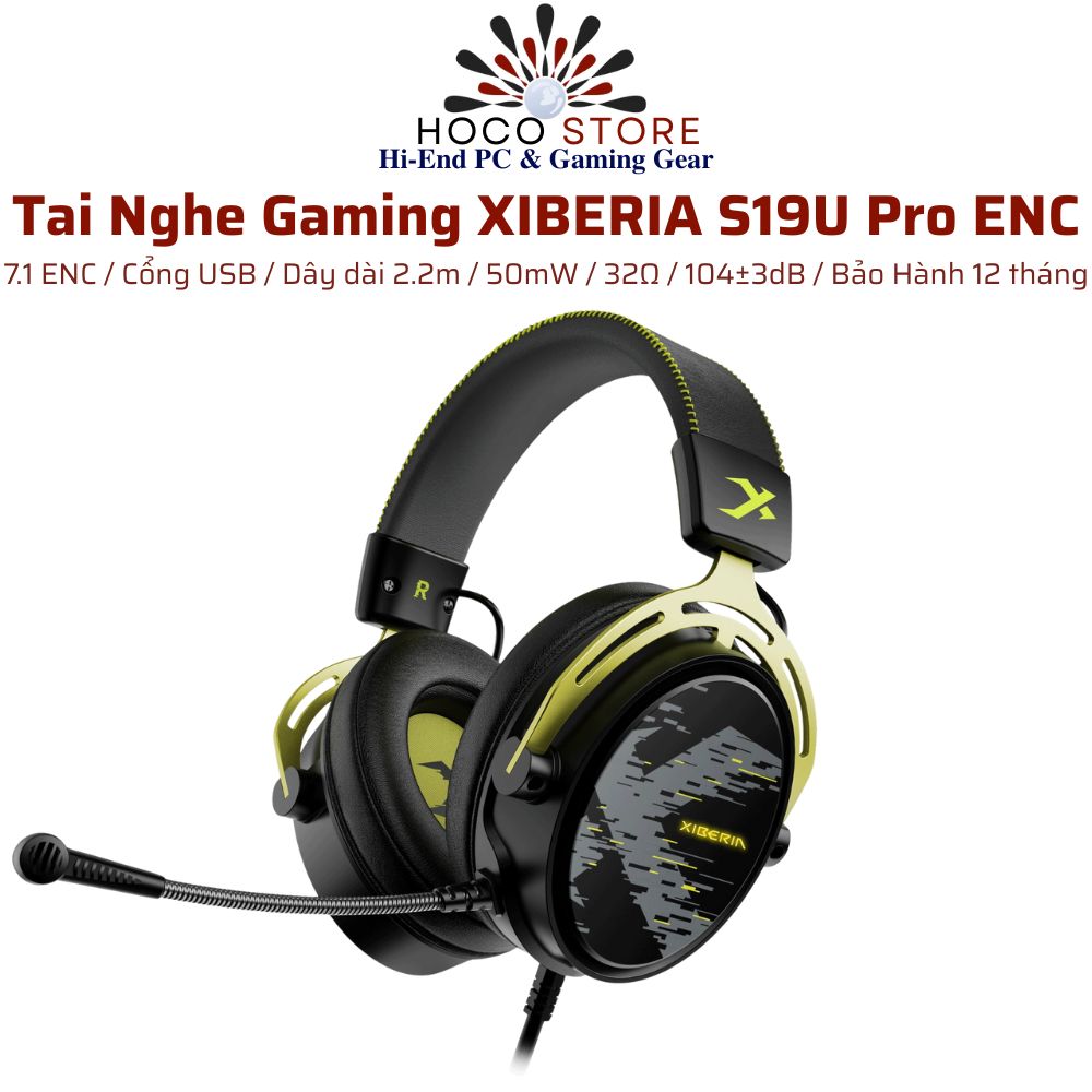 Tai Nghe PC Gaming XIBERIA S19U Pro Virtual ENC